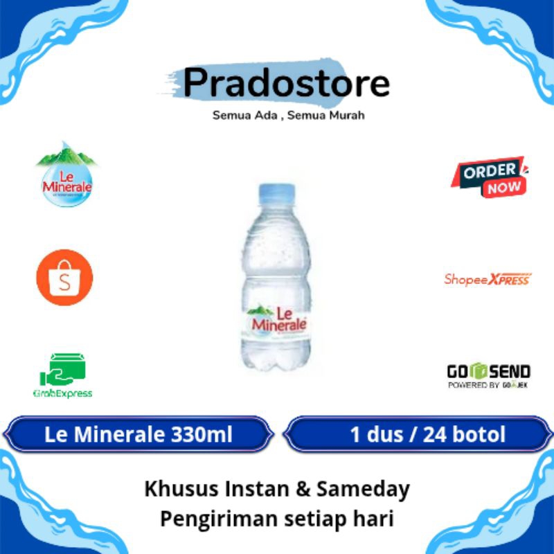 Jual Le Minerale Air Mineral Dalam Kemasan Botol 330 ml [1 Dus / 24 Botol] | Shopee Indonesia