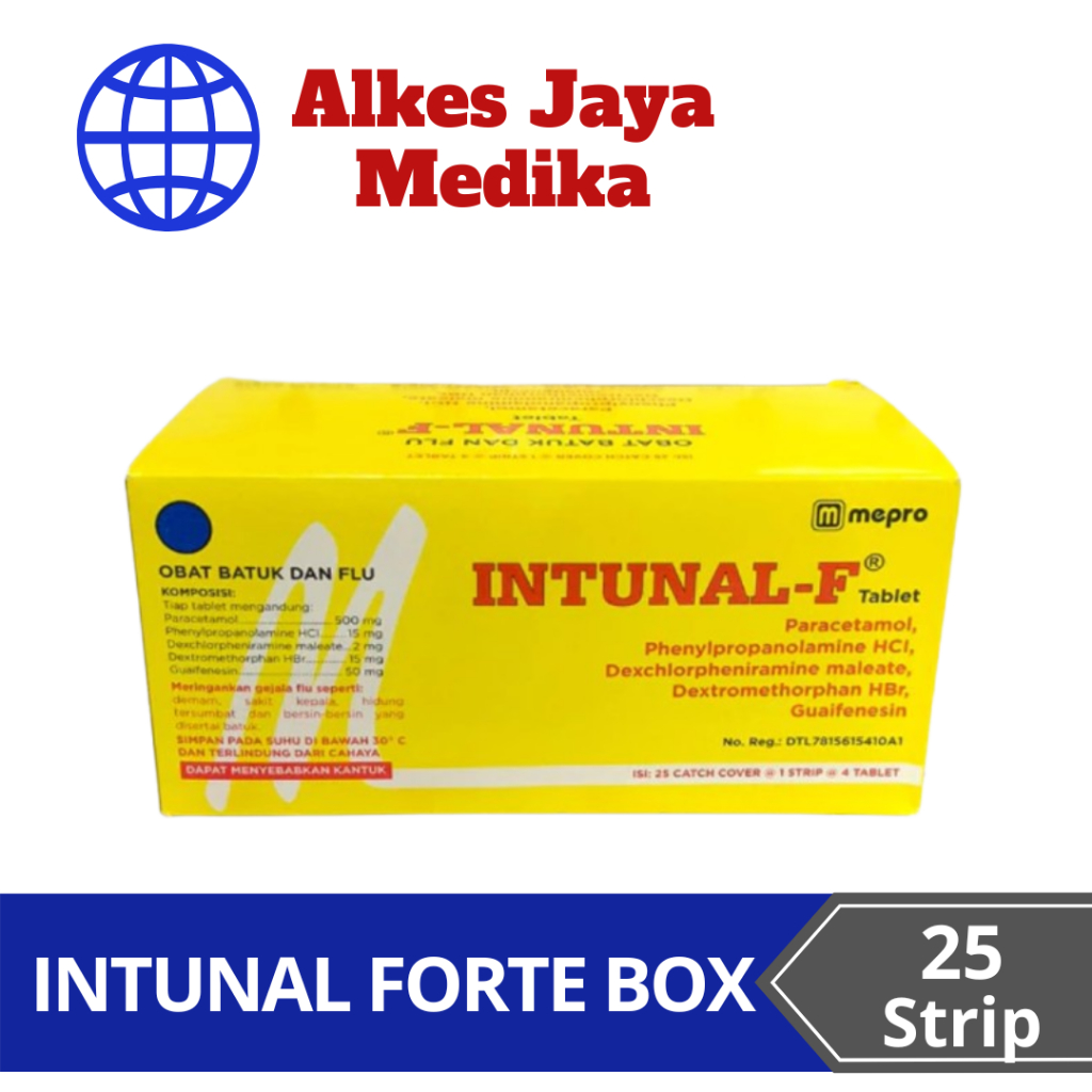 Jual Intunal Forte Box Isi 25 Strip @4 Tablet - Obat Batuk Pilek ...