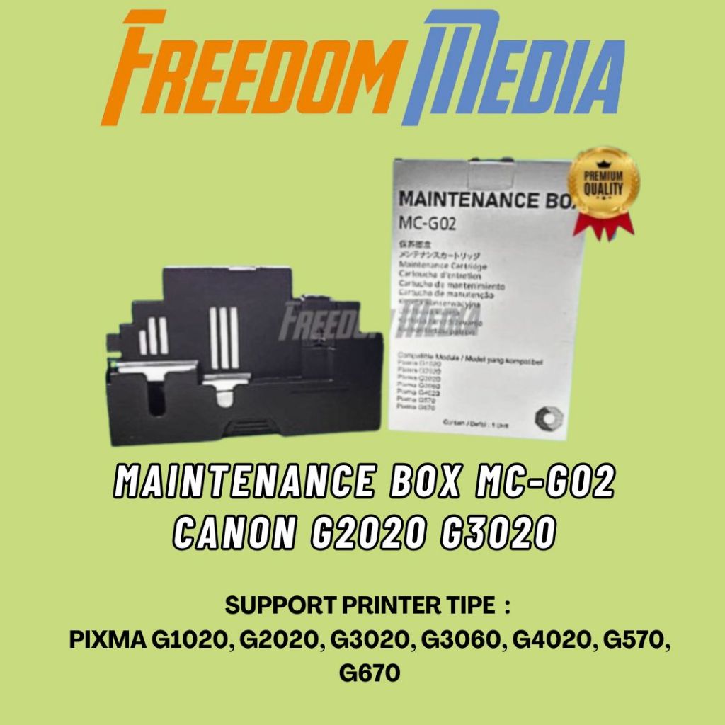 Jual MC-G02 MCG02 Maintenance Box Cartridge Canon G2020 G3020 G3060 MC-G02 MCG02 G1420 G2420 ...