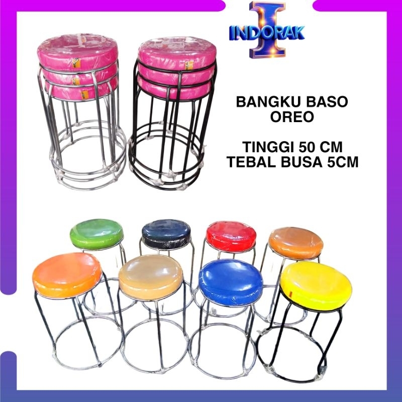 Jual Bangku bakso oreo bangku bulat bangku cafe | Shopee Indonesia