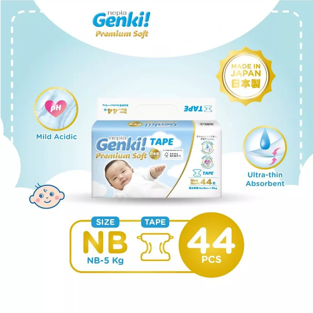 Jual Nepia Genki Premium Soft / popok / pempers | Shopee Indonesia