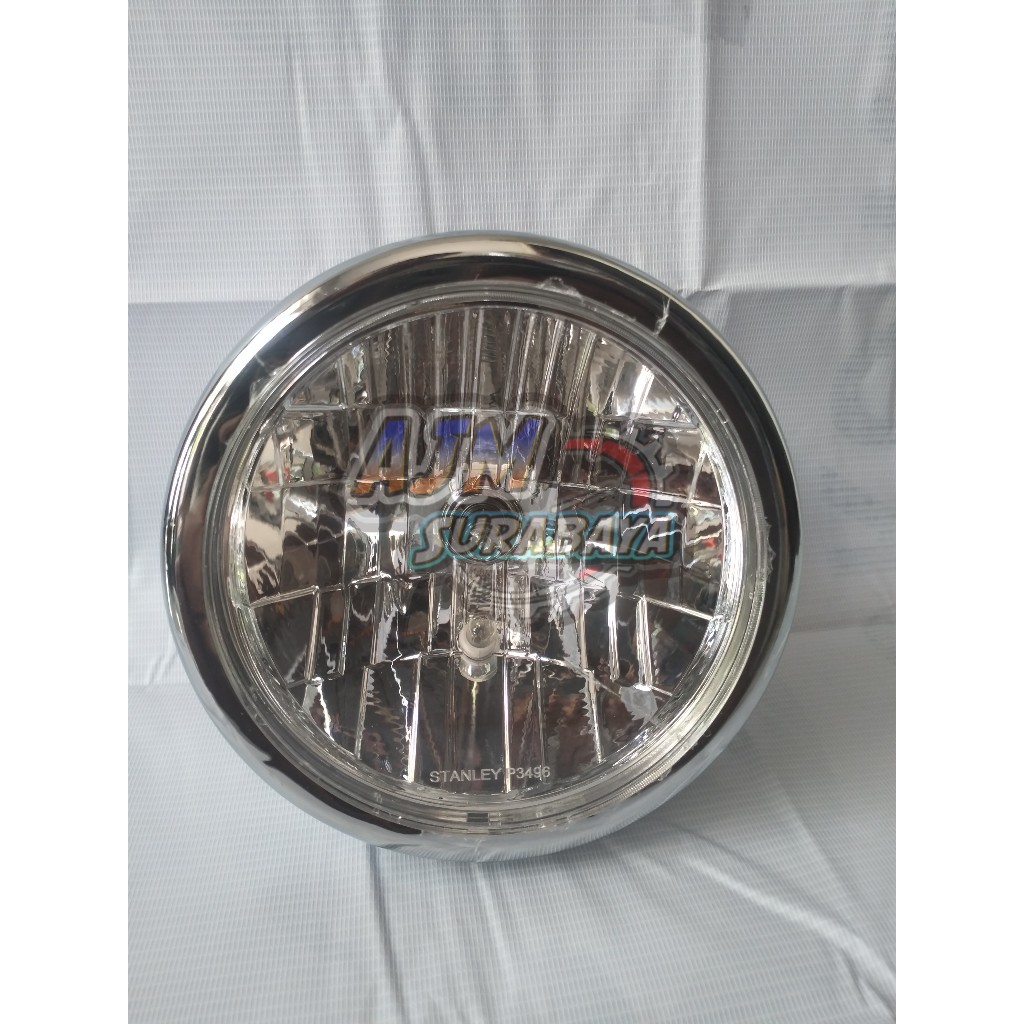 Jual REFLEKTOR LAMPU DEPAN NINJA SS R S BULAT CHROME SAMA SEPERTI ...