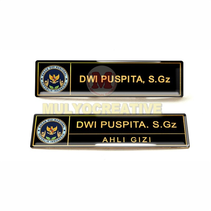 Jual PAPAN NAMA DADA BGN NAMETAG - NAME TAG BADAN GIZI NASIONAL ...