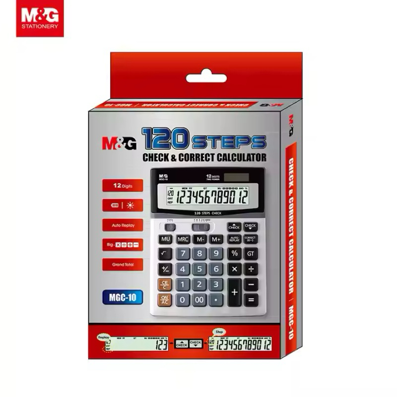 Jual M&G Calculator MGC 10 / kalkulator 12 digit | Shopee Indonesia