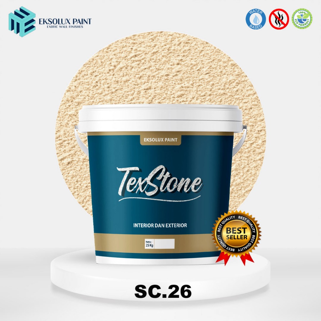 Jual TEXSTONE Cat Tembok Tekstur Pasir Motif Kamprot INTERIOR ...