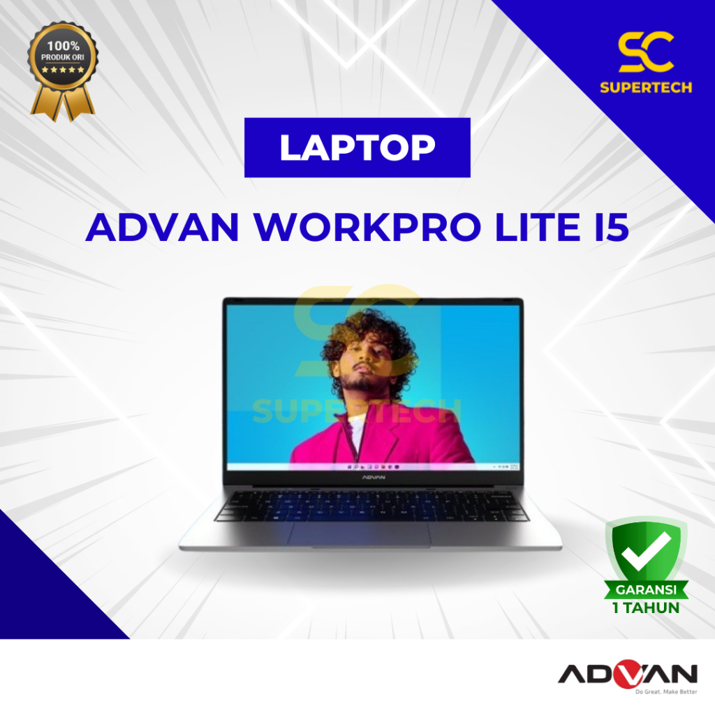 Jual Advan Workpro Lite - Core i5 12450h RAM 8GB SSD 256GB 14" FHD W11 | Shopee Indonesia