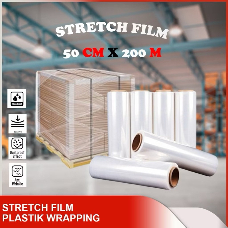 Jual Plastik Wrapping Barang / Stretch Film 50xm x 200 meter 5cm - 50cm ...