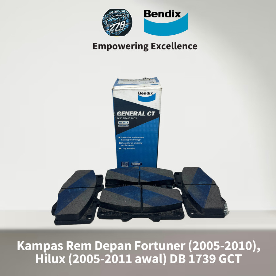 Jual Kampas Rem Depan Mobil Fortuner (05-10) Hilux (05-11) Bendix DB 1739 GCT | Shopee Indonesia