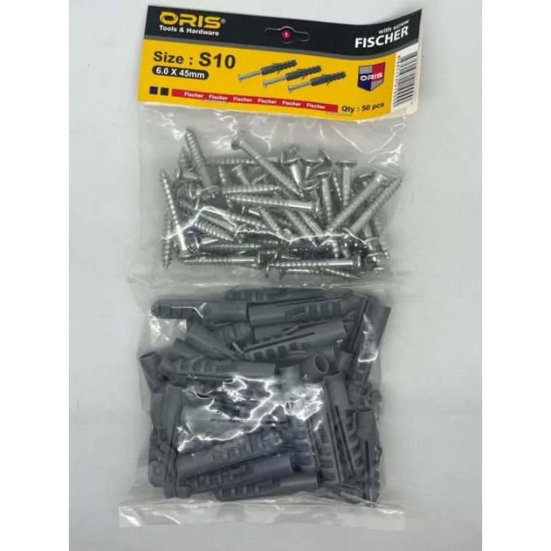 Jual Fisher + sekrup Oris Lengkap Ukuran S6-S12 | Shopee Indonesia