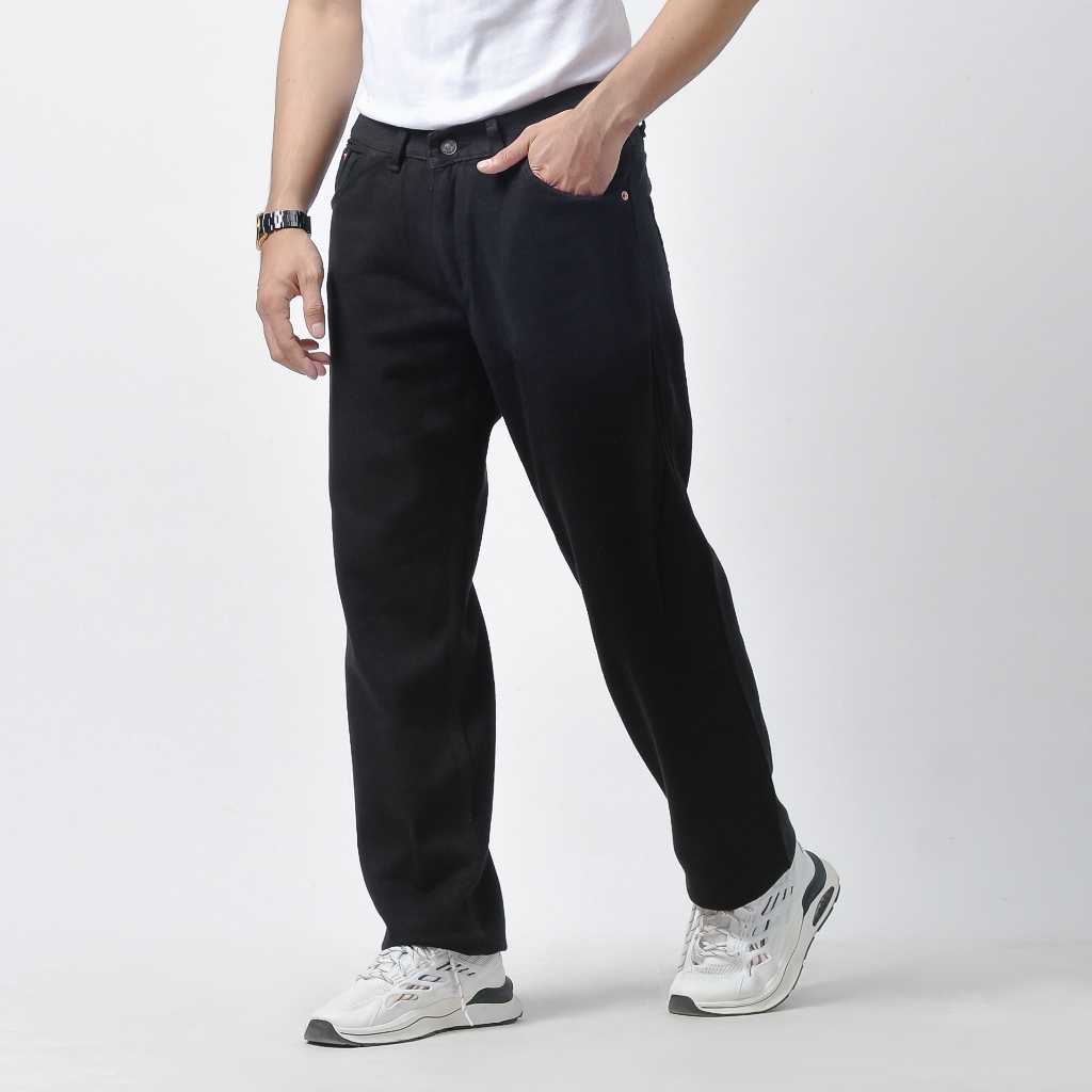 Jual NZL - Celana Jeans Standar Cowok Basic Reguler Fit | Shopee Indonesia