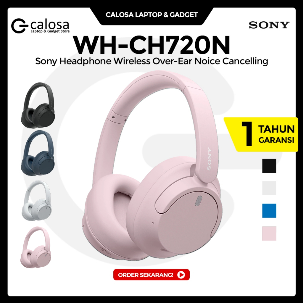 Jual Sony WH-CH720N Headphone Wireless Over-Ear Noice Cancelling - Original Garansi Resmi 1 ...