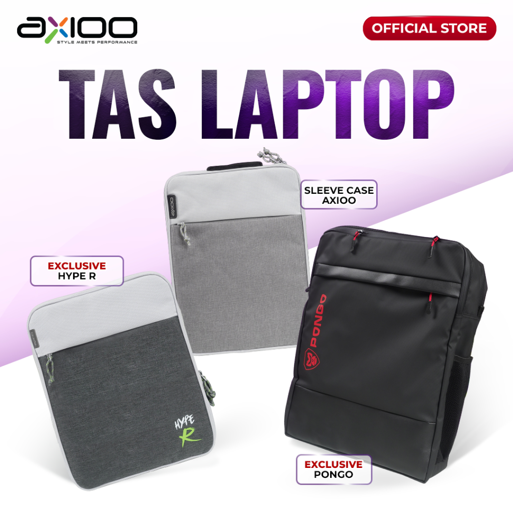 Jual Aksesoris Sleeve Case Axioo 14 Inch dan Backpack Pongo 15-17 Inch ...