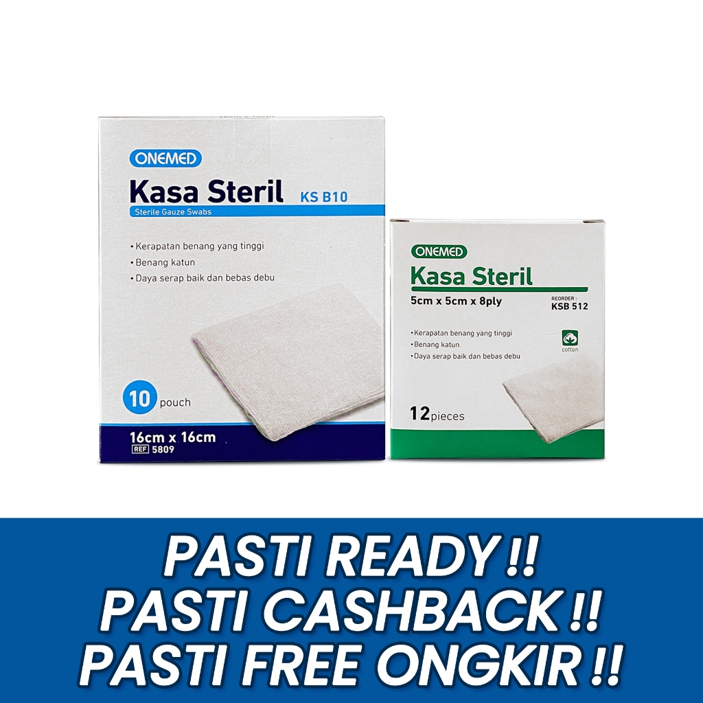 Jual ONEMED KASA STERIL 16X16 KSB10 READY STOCK | Shopee Indonesia