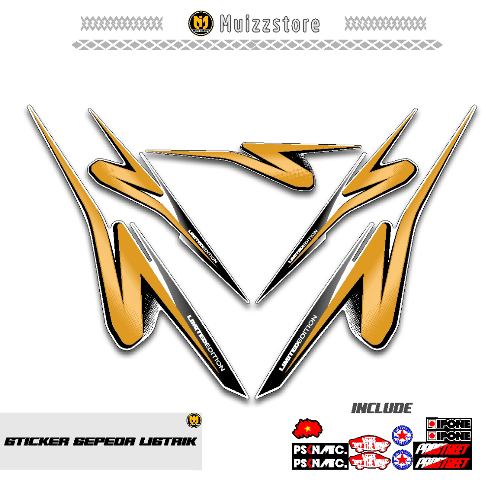 Jual STICKER SEPEDA LISTRIK ALL VARIANT / GODA / UWINFLY / PACIFIC ...