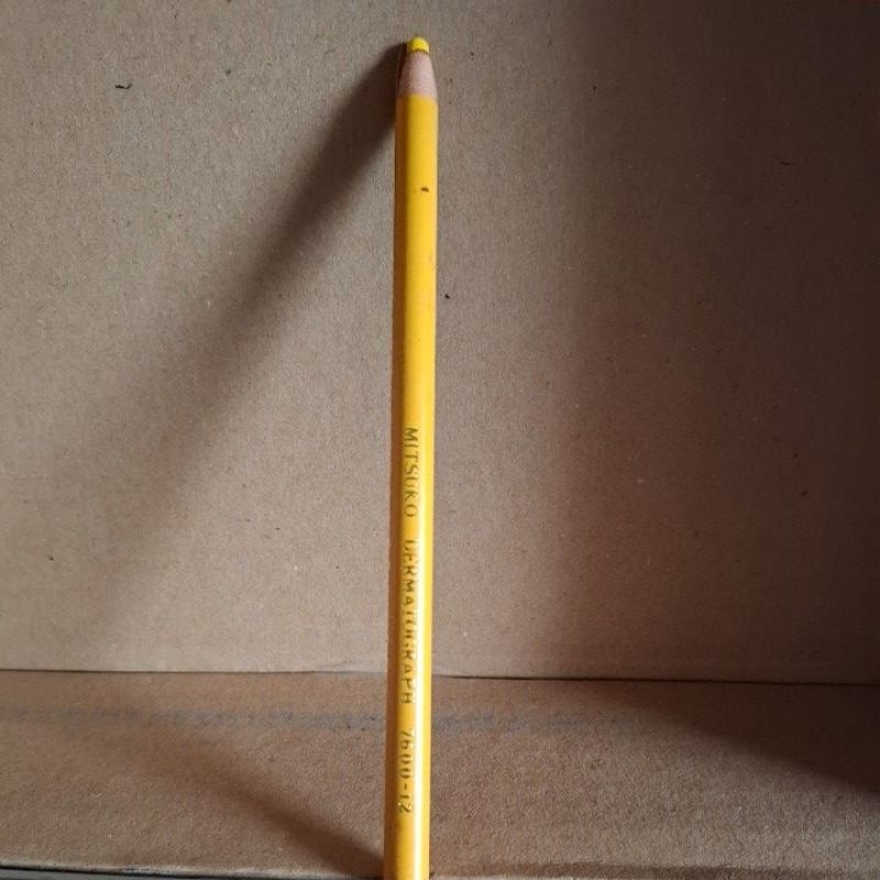 Jual pensil kaca/ dermatograph mitsuko kuning For skin, glass, metal ...