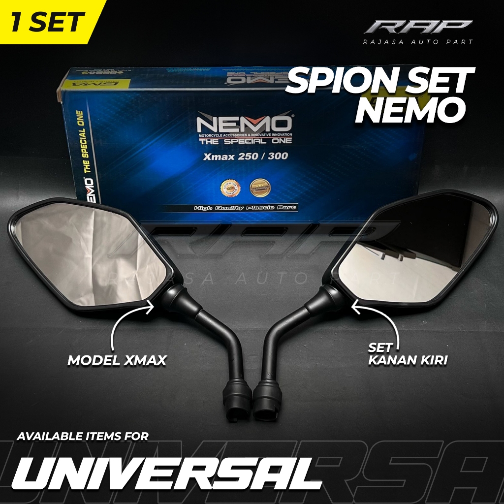 Jual SPION XMAX 250-300 SPION NEMO XMAX-PCX SET KIRI KANAN UNIVERSAL ...