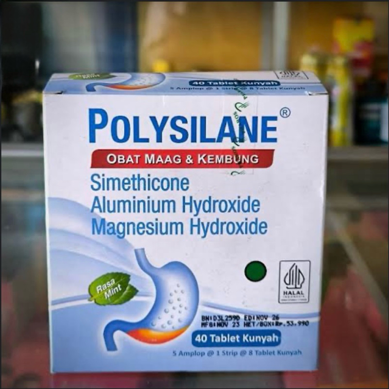 Jual POLYSILANE ( 1 BOX = 40 TABLET KUNYAH ) | Shopee Indonesia
