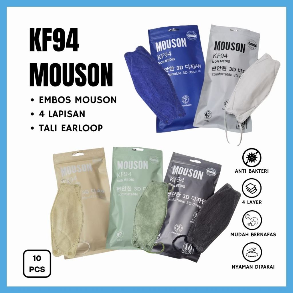 Jual Masker Mouson KF94 | Masker KF94 Mouson | Masker KF94 | Masker ...