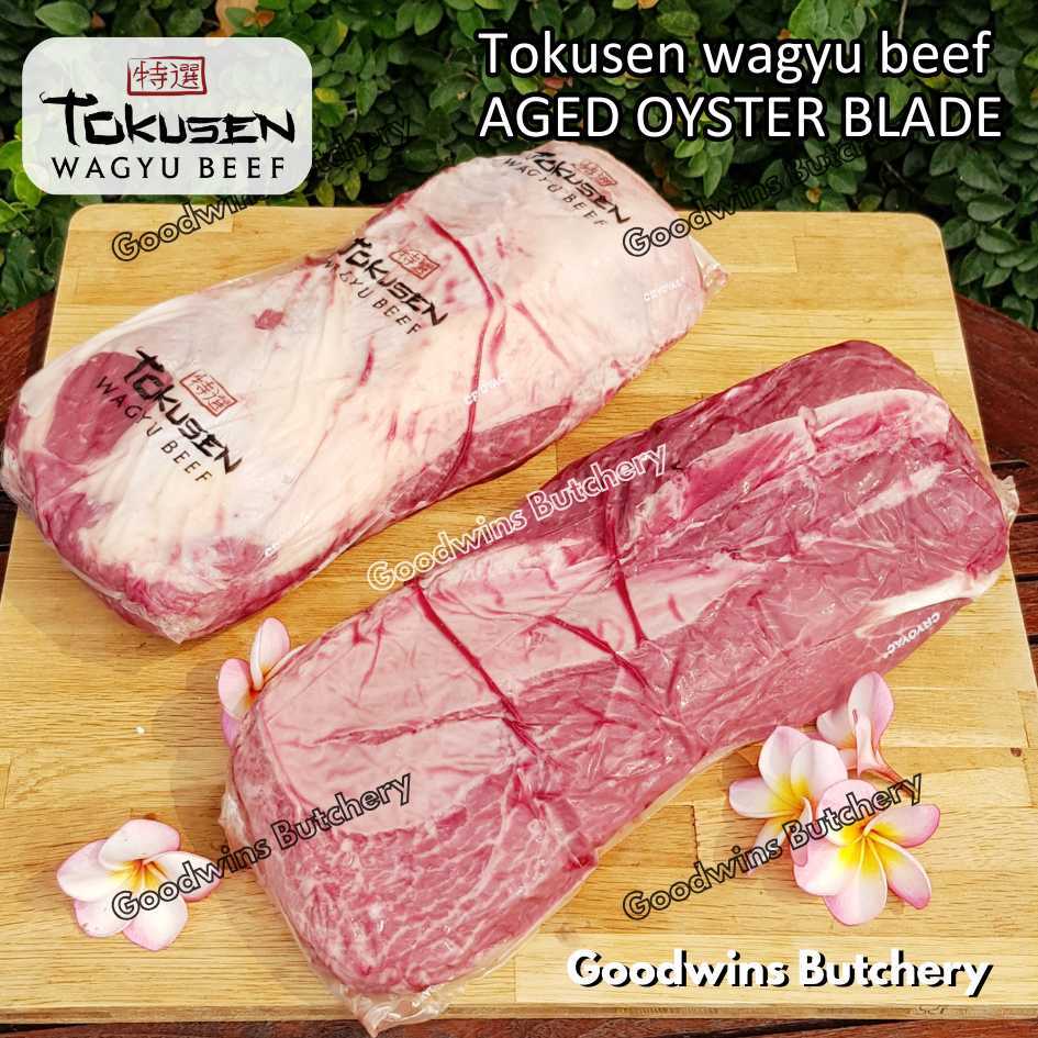 Jual Wagyu beef Tokusen OYSTER BLADE marbling MBS-5 AGED-CHILLED daging ...