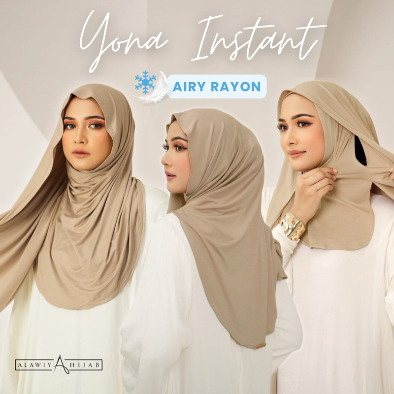 Jual Alawiyahijab - Yona Instant Airy Rayon Tipis Pashmina Oval ...