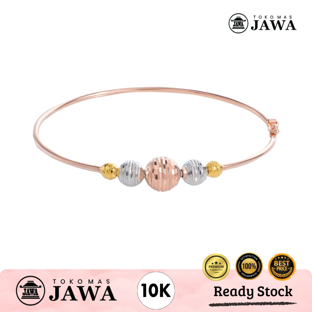 Jual Gelang Bangle Emas Candy Kadar 10 Karat Toko Mas Jawa | Shopee ...