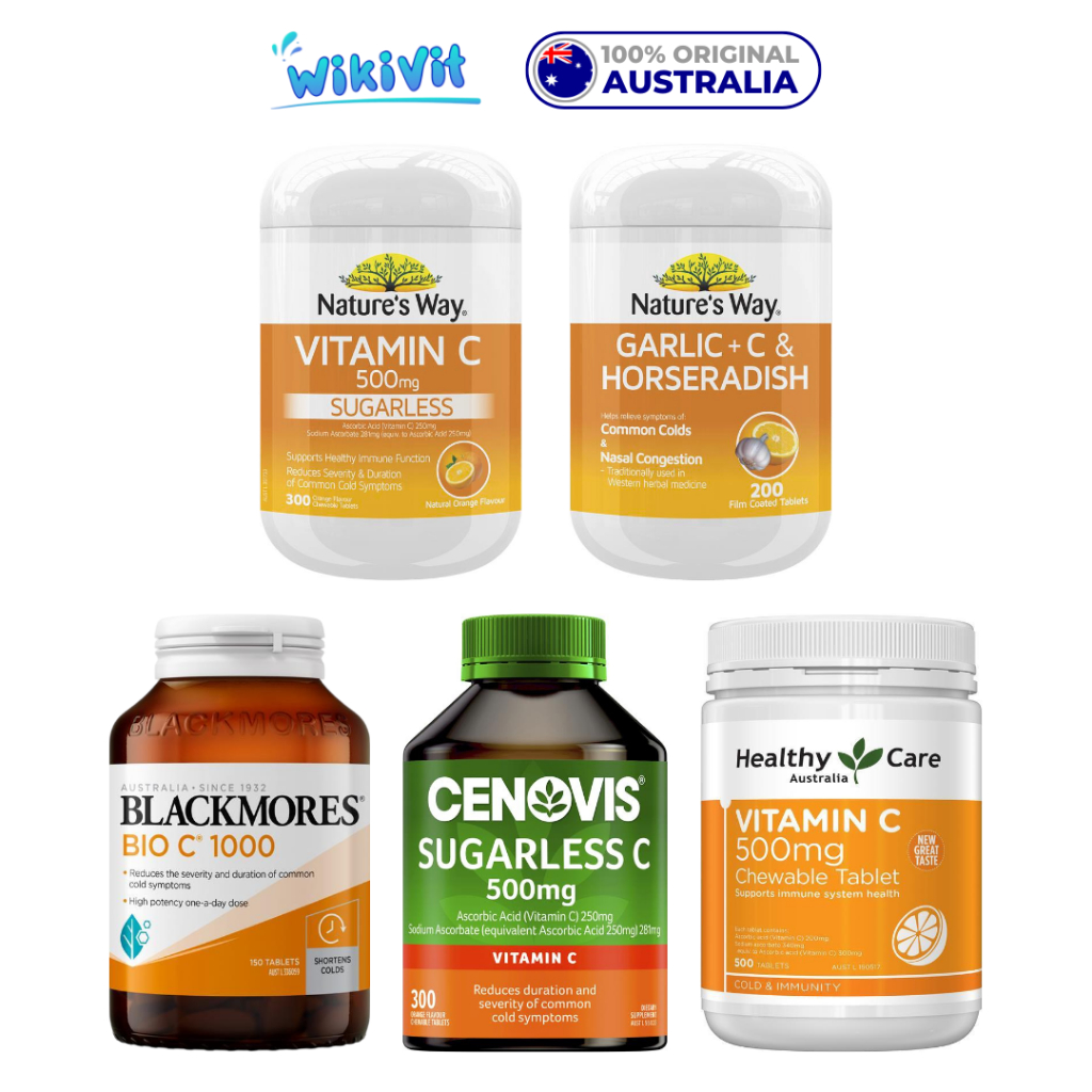 Jual NATURE’S WAY Vitamin C 500mg Sugarless 300 Chewable Tablets ...