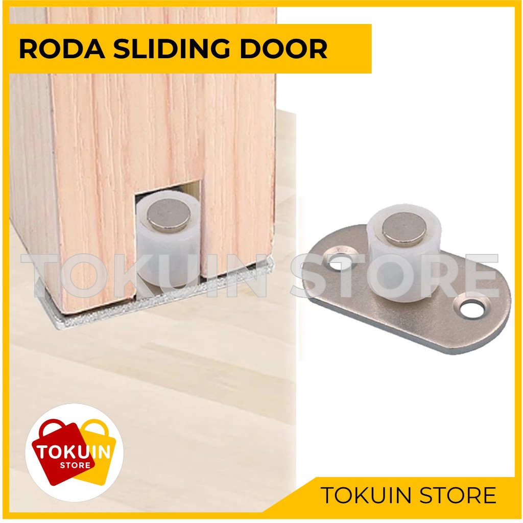 Jual Roda Bawah Rel Pintu Geser Sliding Door Guide Wheel Roller Penahan ...