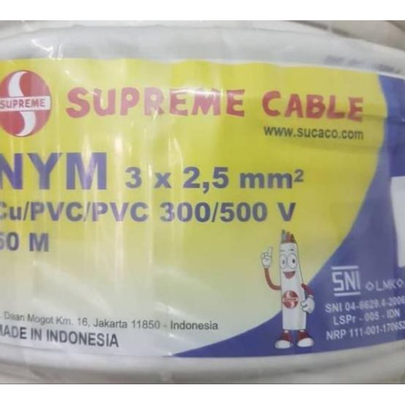 Jual Kabel Listrik Supreme 3x2,5 NYM Jual eceran (meter) | Shopee Indonesia
