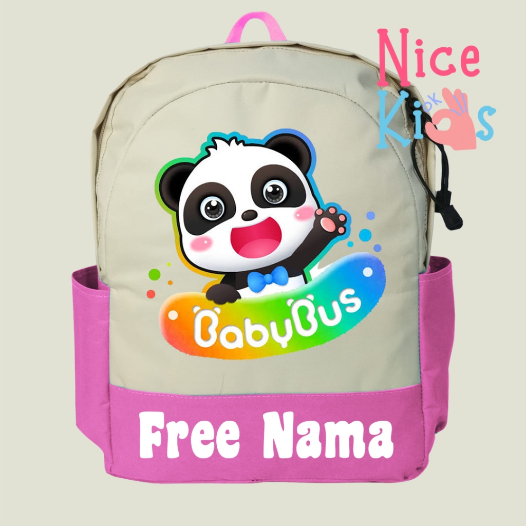 Jual Tas Anak Kartun Animasi Babybus Ransel Sekolah Anak TK SD PAUD Free Nama Unisex | Shopee ...