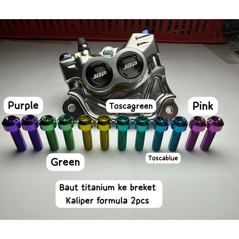 Jual BAUT TITANIUM BUAT KALIPER FORMULA 4P JRP SWITS 2 PC BAUT TITANIUM | Shopee Indonesia