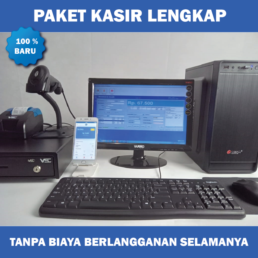 Jual PAKET MESIN KASIR CETAK STRUK CETAK NOTA LENGKAP ALAT BARU TANPA ...