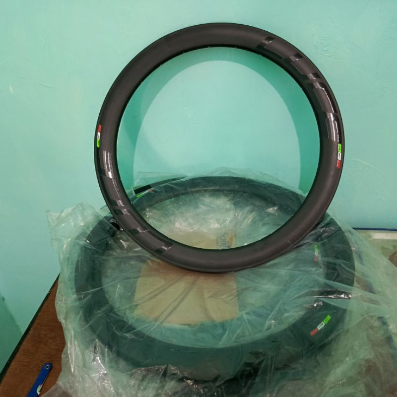 Jual Rims alloy carbon look aero Luce 24 hole discbrake 20-406 20murni ...