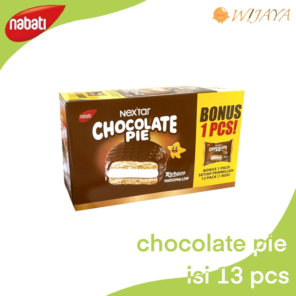 Jual Nextar Chocolate Pie Nabati Keik Halal Isi 12 Pcs | Shopee Indonesia