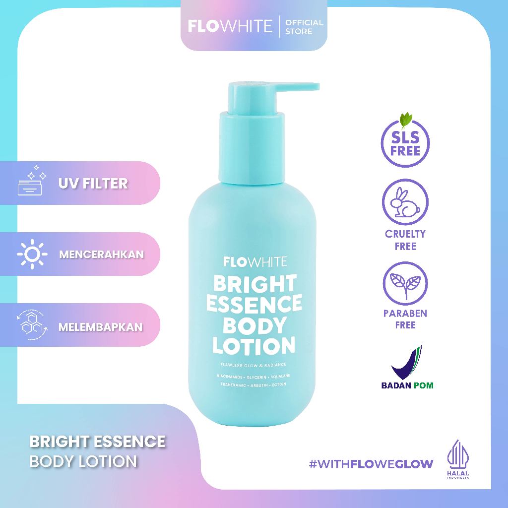Jual [ ISI 3 BOTOL ] Flowhite Beauty - Bright Essence Body Lotion 200 ...