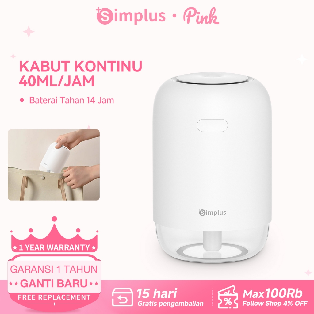 Jual Simplus Humidifier Ruangan Mobil Meja Portabel Kapasitas 250ml ...