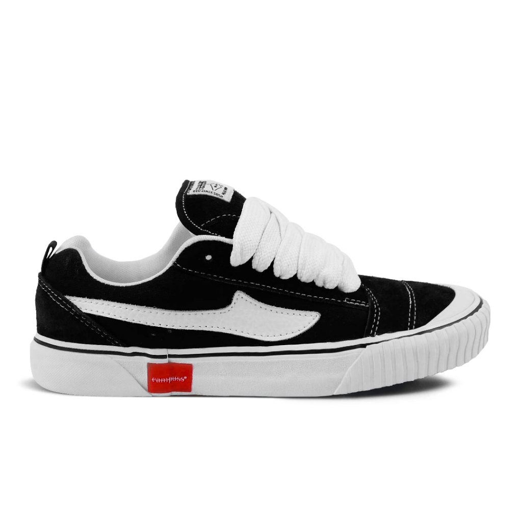 Jual Campuss Fatboy Black White Sepatu Sneakers Casual Unisex Pria ...