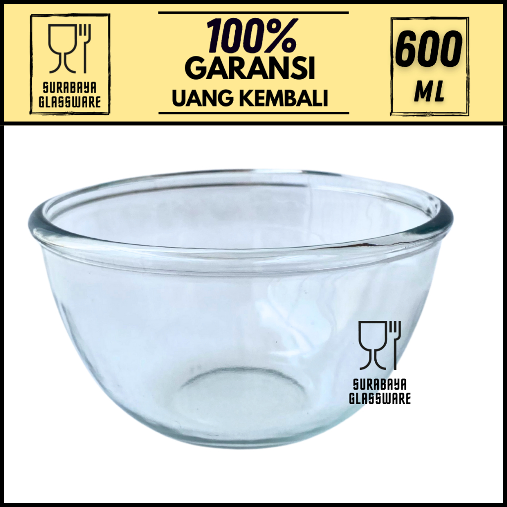 Jual MIXING BOWL MANGKOK KACA TEBAL 600 ML 1 LITER MANGKOK MANGKOK ...