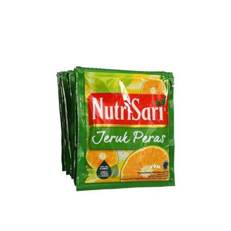 Jual nutrisari sachet rasa jeruk peras 10pcs (1renteng) | Shopee Indonesia