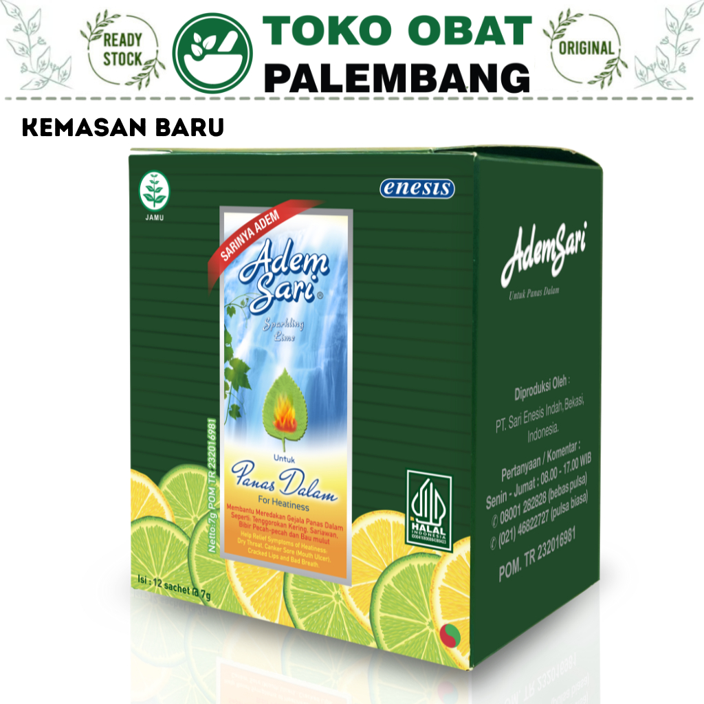 Jual 12 SACHET ADEM SARI ADEMSARI CHINGKU CINGKU PANAS DALAM ENESIS ...