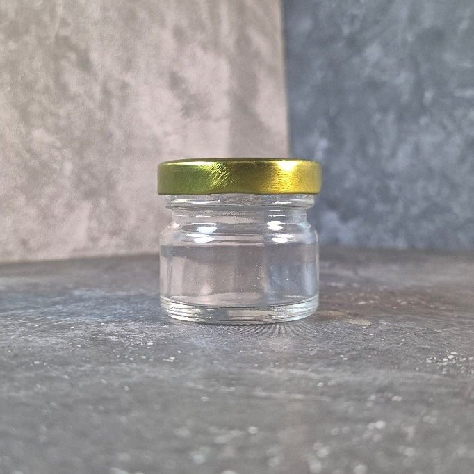 Jual 240PCS / 1 BAL Jar Round - 25 ml / botol kaca mini 25ml botol ...