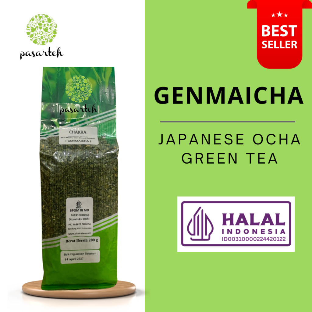 Jual [ pasarteh ] Genmaicha Ocha Teh Jepang Japanese Green Tea - 200 ...