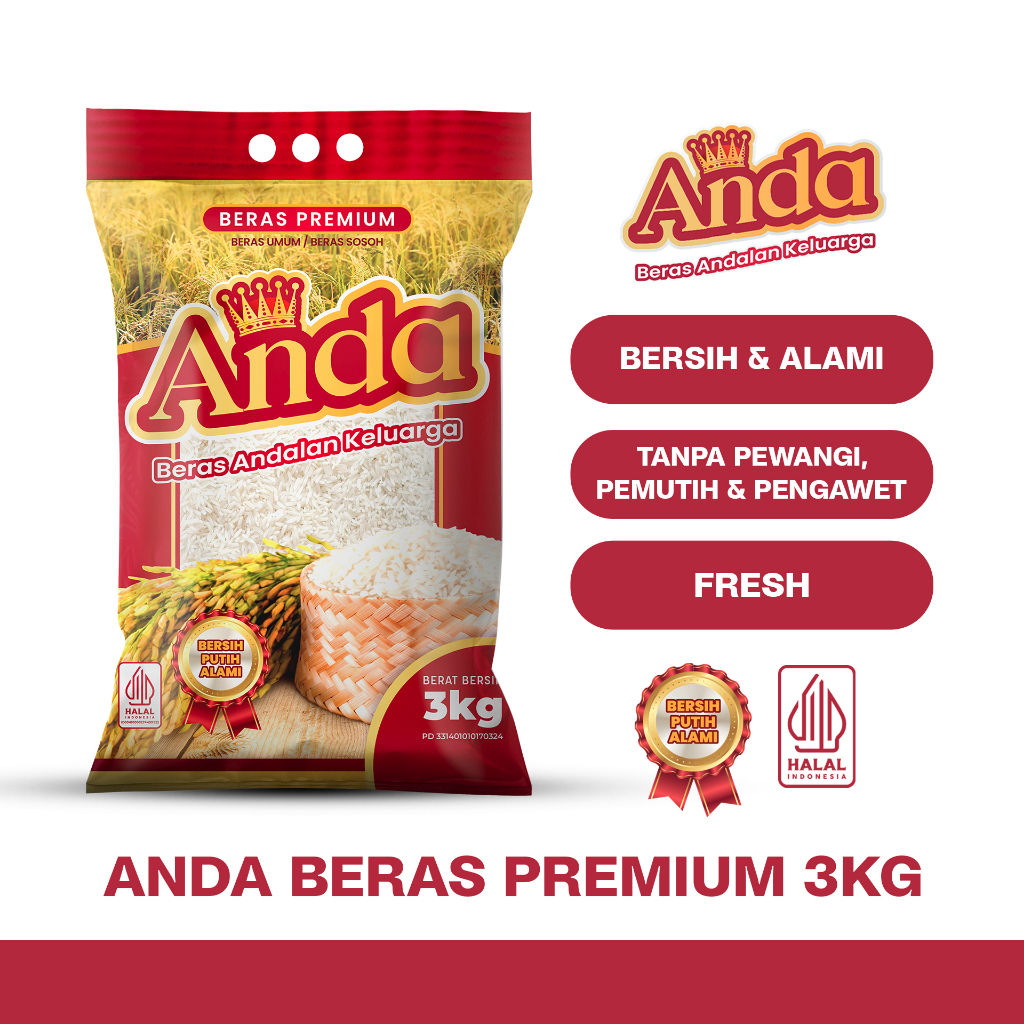 Jual Anda Beras Premium 3kg | Shopee Indonesia