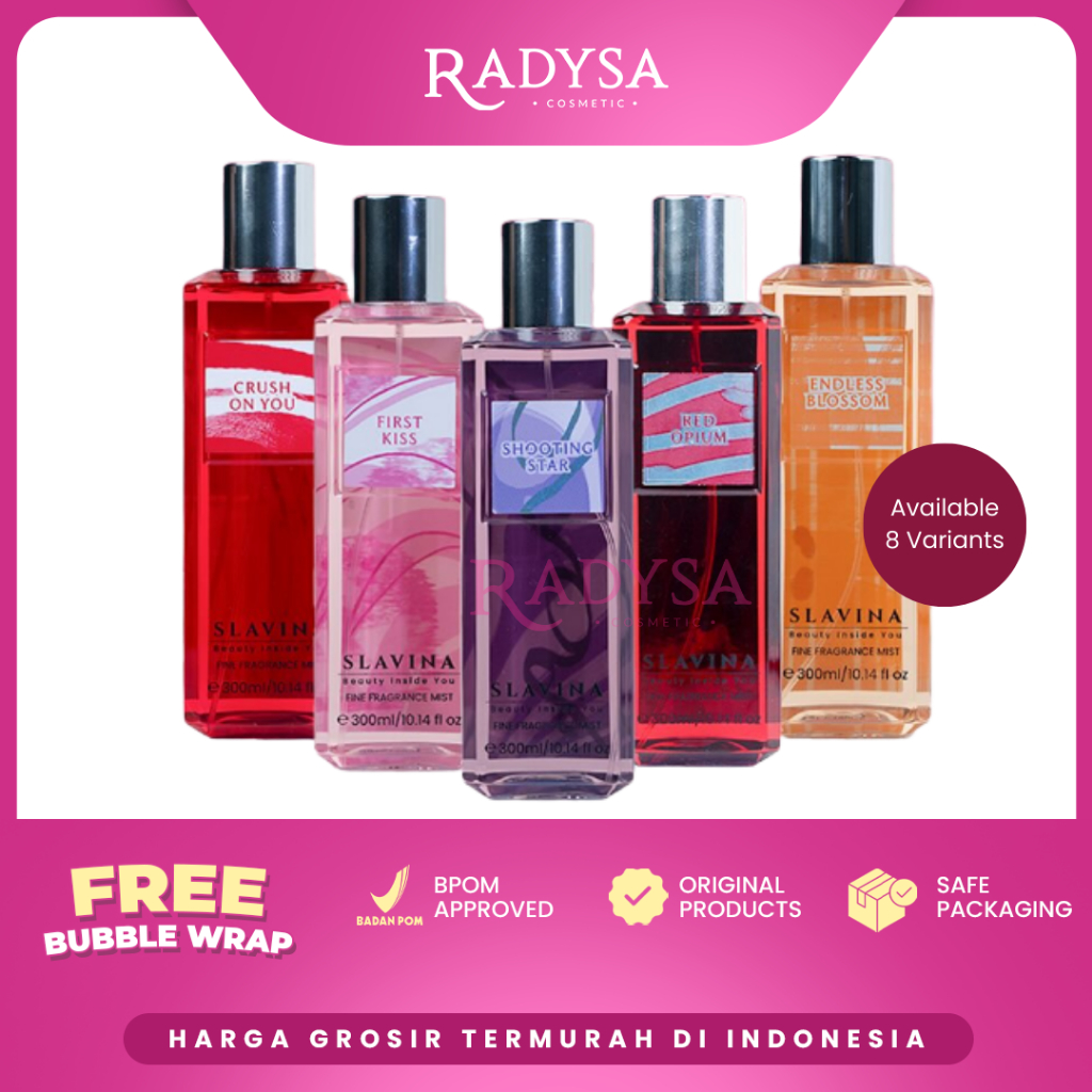 Jual RADYSA - SLAVINA Body Mist 300 ML Series | Fragrance Parfum Wangi Nagita Slavina Tahan Lama ...