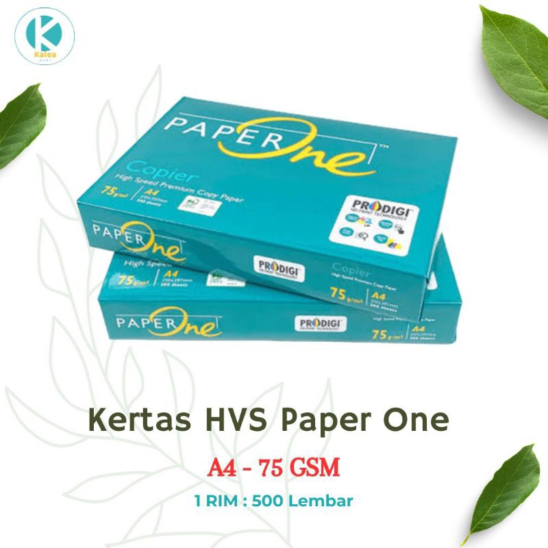 Jual Kertas HVS A4 75 gr Paper One 1 Rim isi 500 lembar | Shopee Indonesia