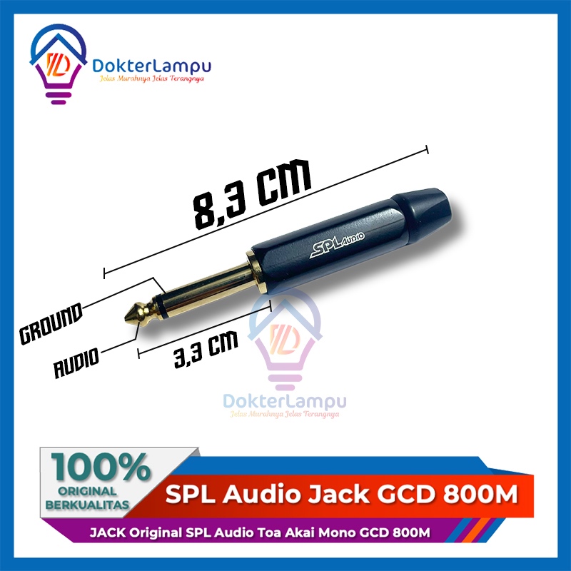 Jual SPL Audio Jack Connector Mono GCD 800M | Shopee Indonesia