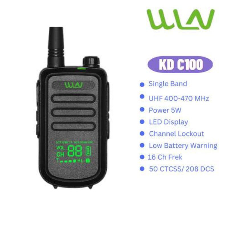Jual [COD] Radio HT WLN LD C100 WLAN TWO WAY RADIO UHF | Shopee Indonesia