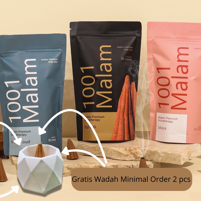 Jual (Free Wadah minimal pembelian 2pcs )Bukhur kerucut super premium ...