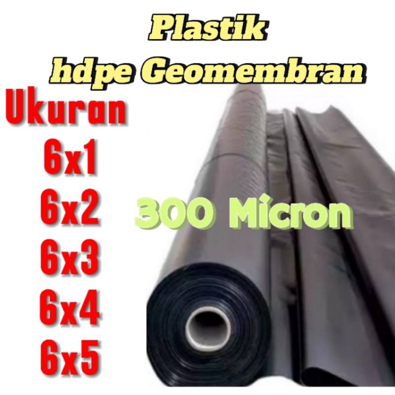 Jual Plastik Hdpe Geomembran 300 Micron Berbagai Ukuran ( kolam ikan ...