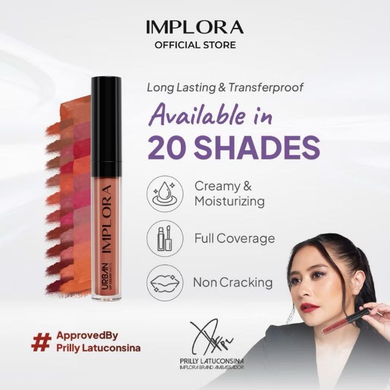 Jual IMPLORA LIP CREAM MATTE | Shopee Indonesia