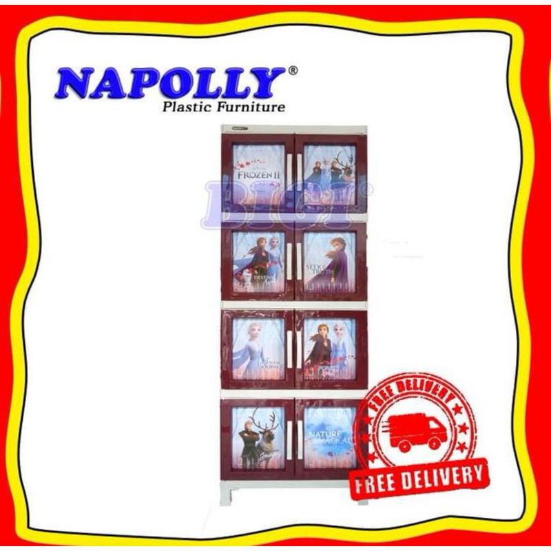 Jual LEMARI PLASTIK NAPOLLY CBKA X48 Frozen | Shopee Indonesia